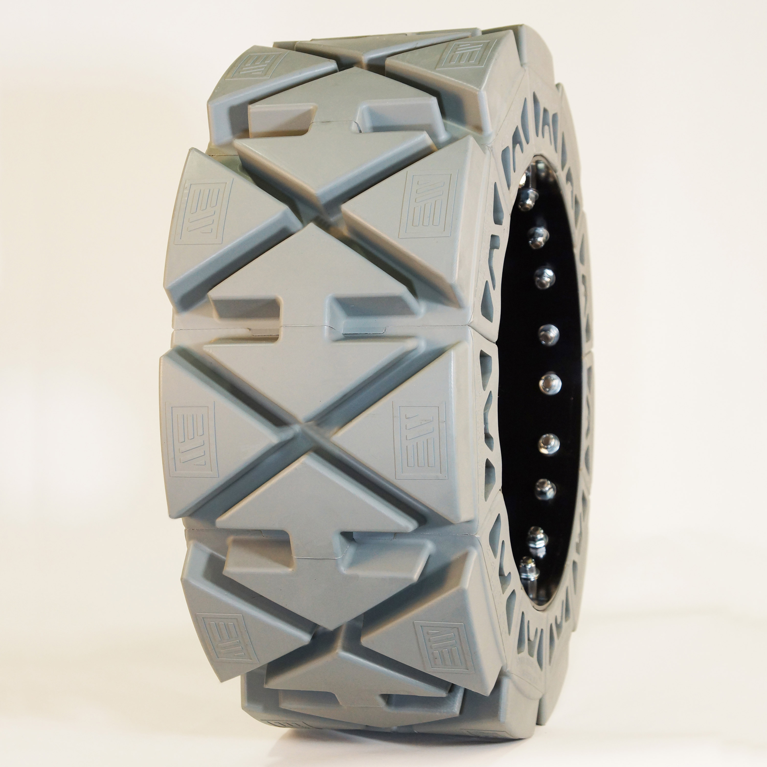 Evolution Wheel - Non Marking Deep Lug Solid Bobcat Tires